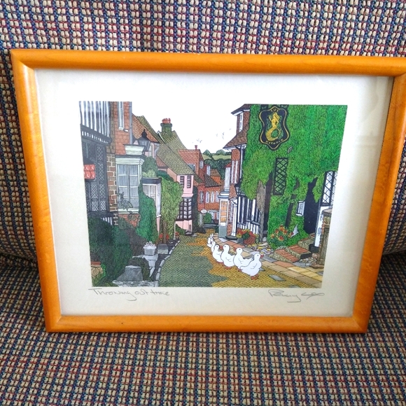 Penny Cox | Art | Penny Cox Signed Framed Throwing Out Time Lithograph ...